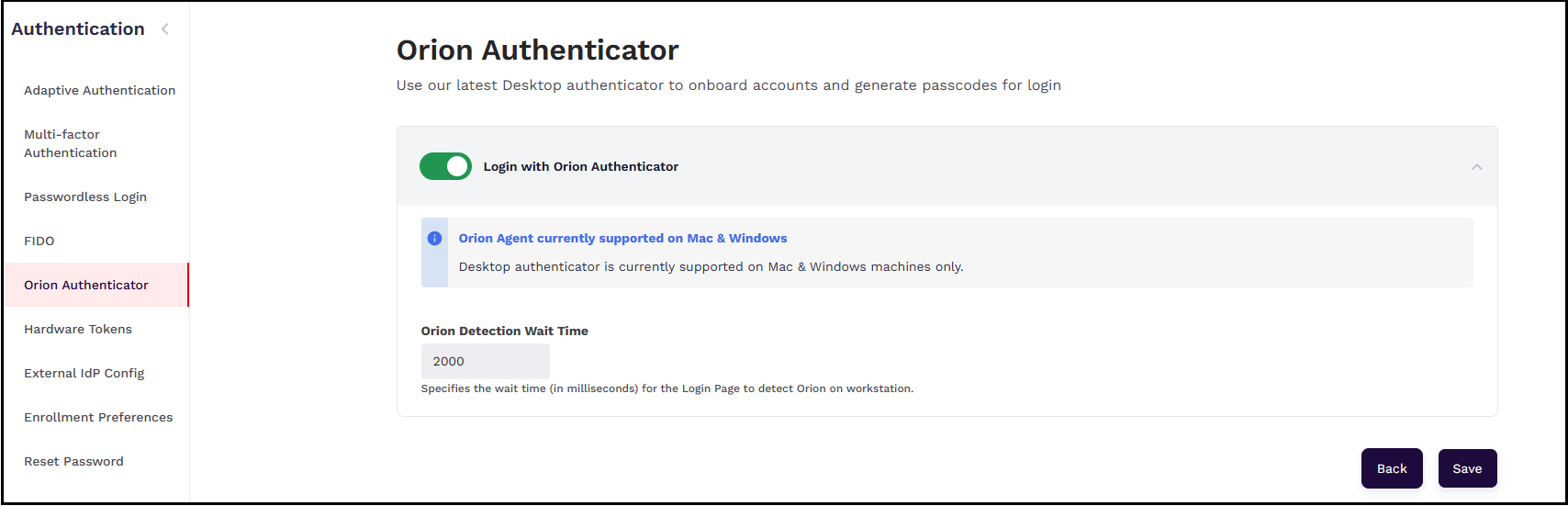 Orion Authenticator | 1Kosmos Product Documentation